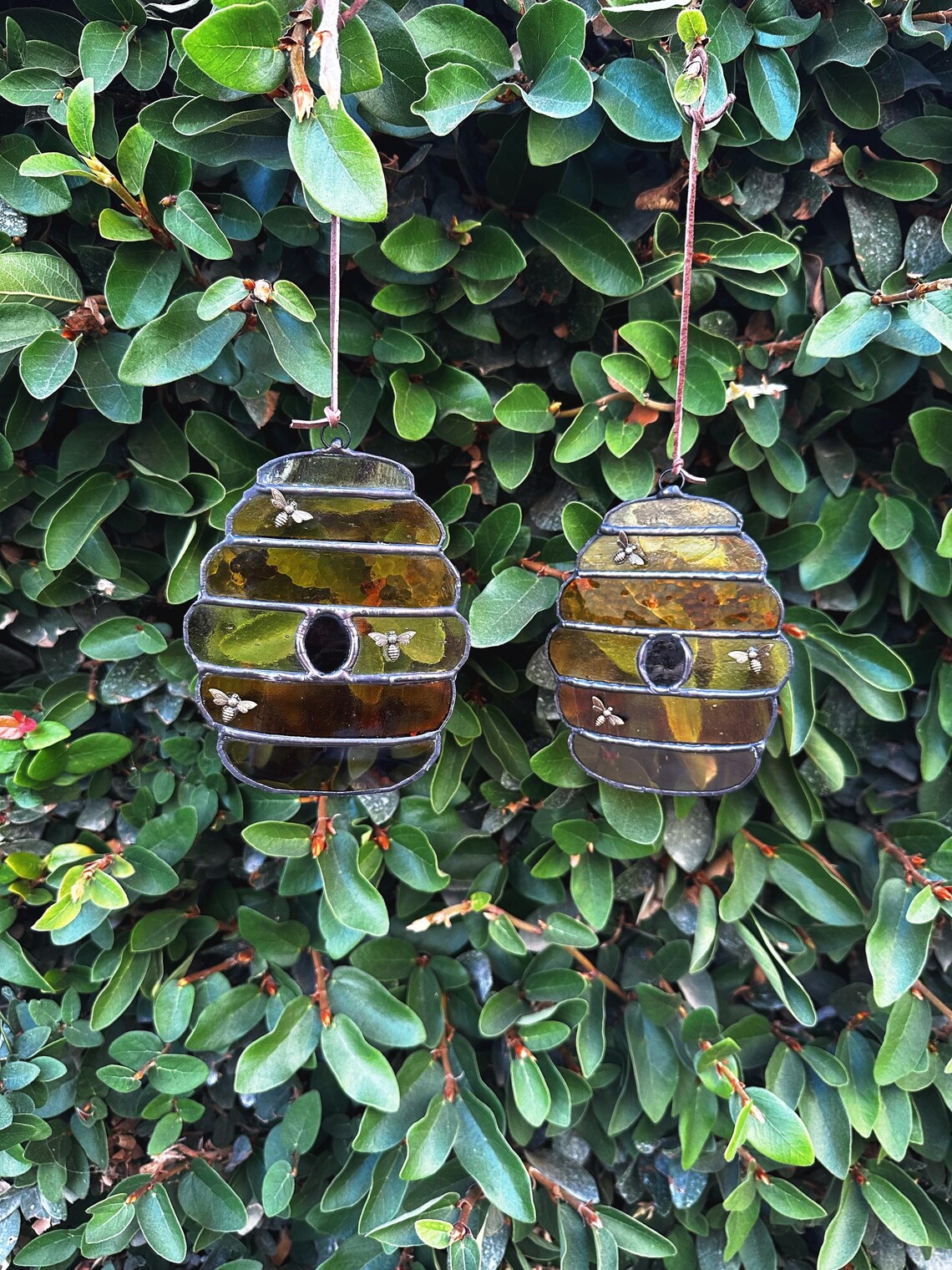 Handmade Stained Glass Peach Suncatchers or Tree Ornaments - Etsy