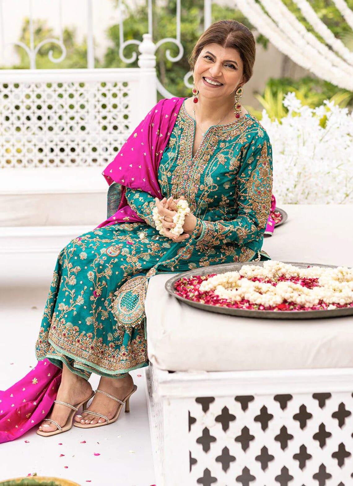 Green Pakistani Indian Wedding Dresses, Latest Bridal Party Dress ...
