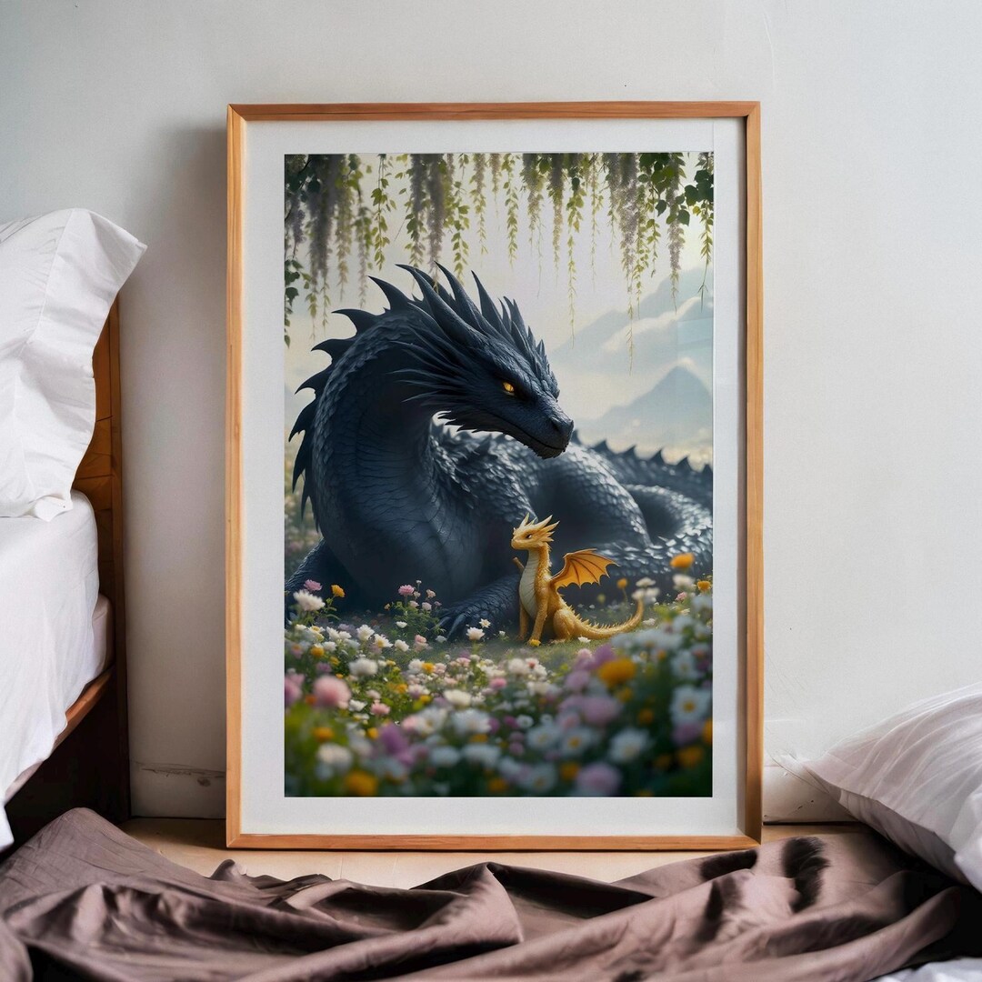 Drachen Tairn und Andarna Poster – Vierter Flügel von Rebecca Yarros ...