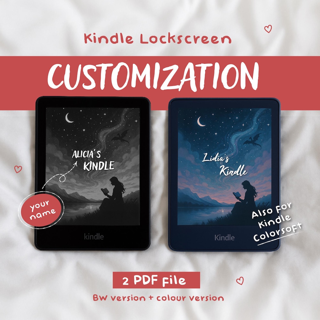 Custom Kindle Lockscreen – Personalized Name Fantasy Wallpaper - Kindle ...
