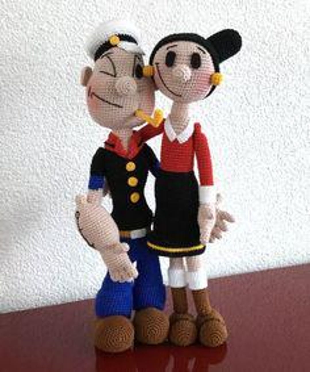 Crochet Pattern PDF Adorable Popeye and Olive Oyl Amigurumi english - Etsy