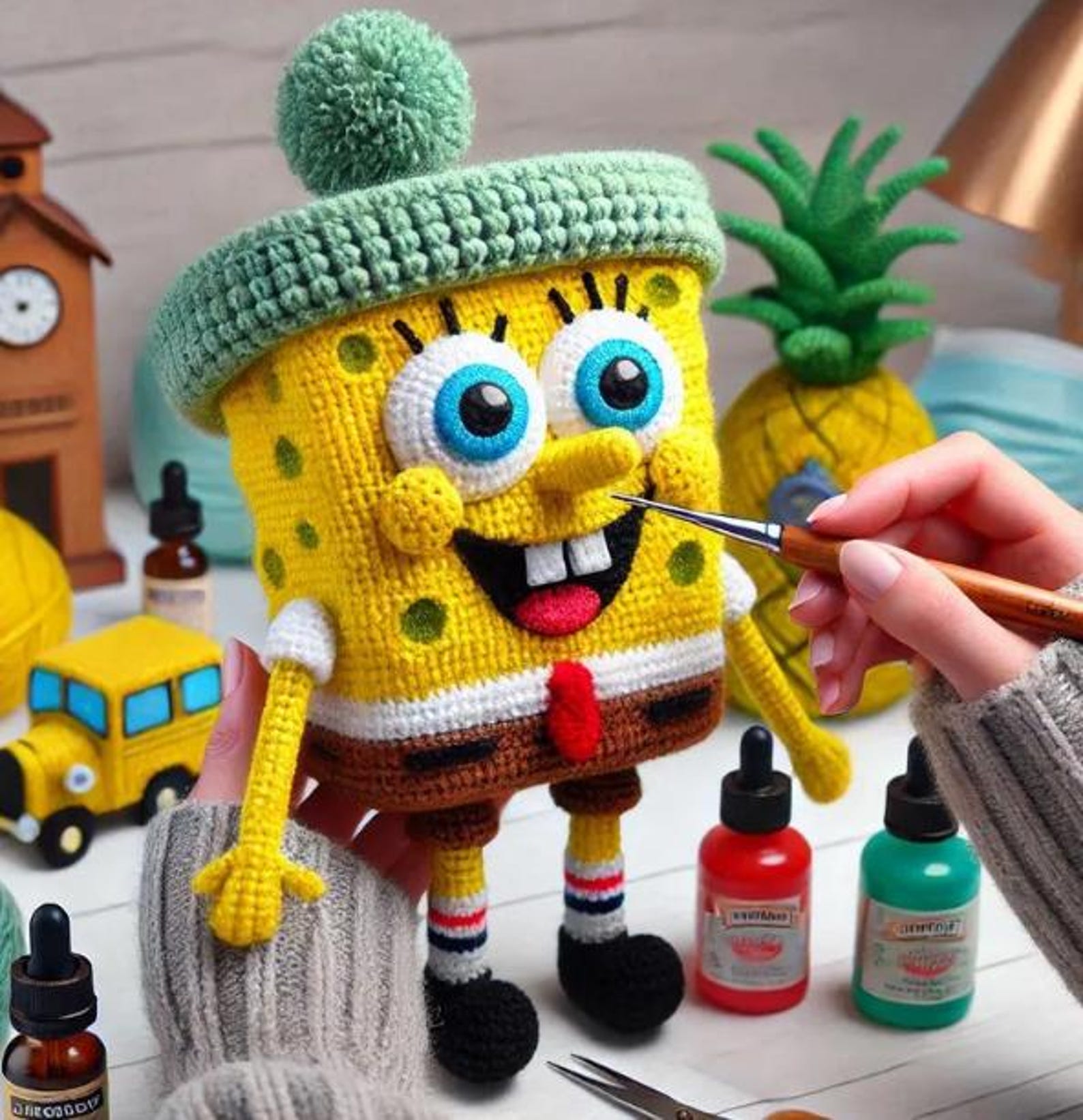 Crochet Spongebob Pattern PDF Amigurumi english - Etsy