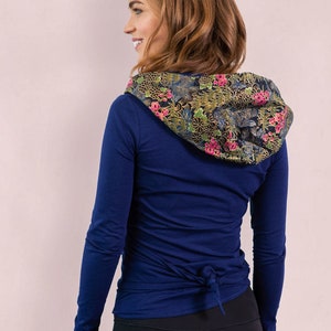 Wrap Top, Yoga Wrap, Athleisure Hoodie, Wrap Hoodie, Sweater Wrap ...