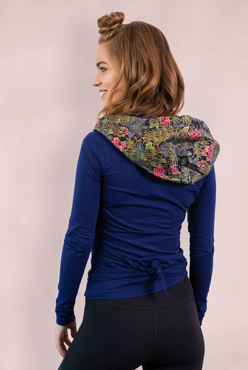 Wrap Top Yoga Wrap Athleisure Hoodie Wrap Hoodie Sweater - Etsy