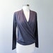 Red Cowl Neck Wrap Top, Organic Bamboo Jersey Knit - Etsy
