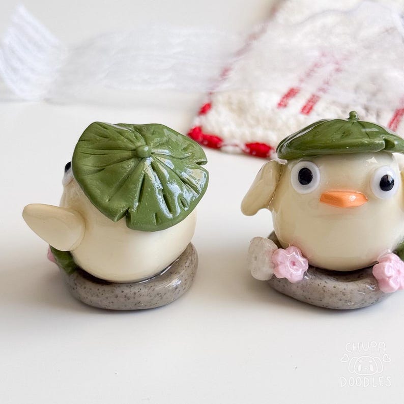 Polymer Clay Duck Friend , Mini Duck Figurine , Cute Duck Figurine ...