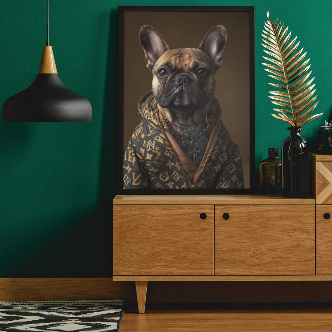 French Bulldog Portraits: 5 Frenchie Dog PNG Images - Printable Wall ...