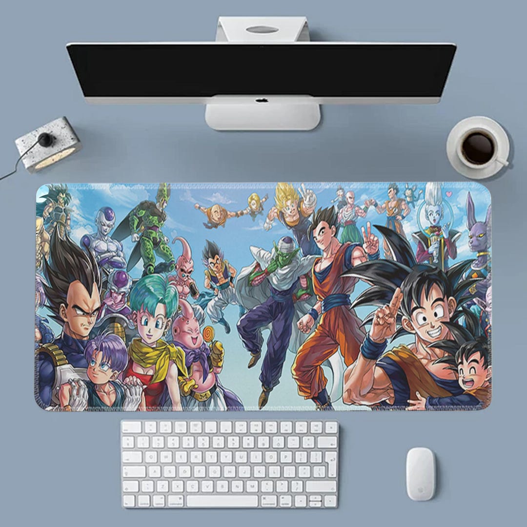Goku Vegta Gohan Trunks Frieza Majin Buu DBZ Family Mousepad, Goku Desk ...