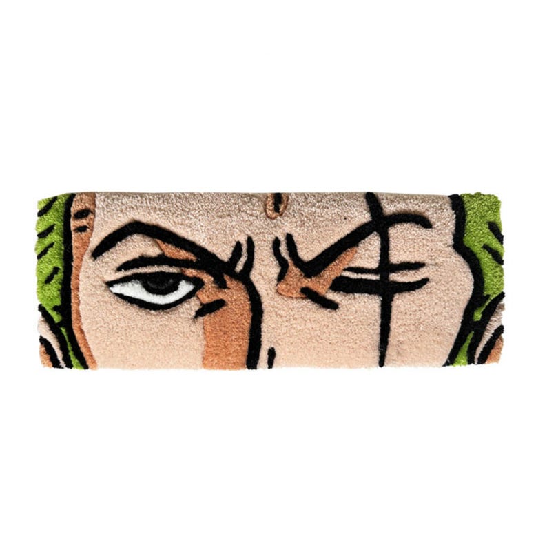 Roronoa Zoro Keyboard Tufted Rug, Anime Zoro Rug, Soft Touch Rug, Zoro ...