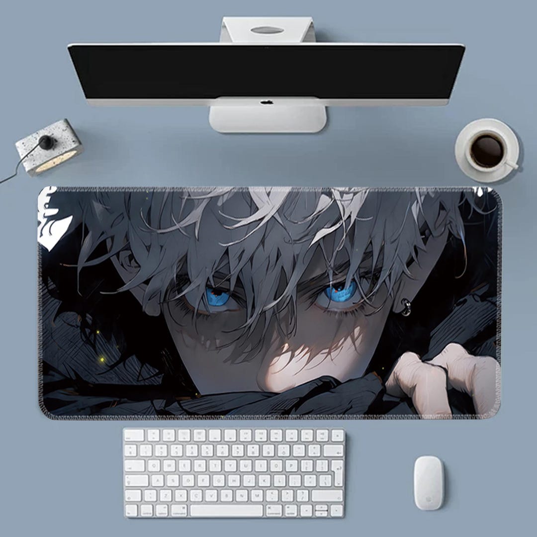 Gojo Satoru Mousepad, Anime Gojo Desk Mat, Satoru Gojo Gaming Surface ...
