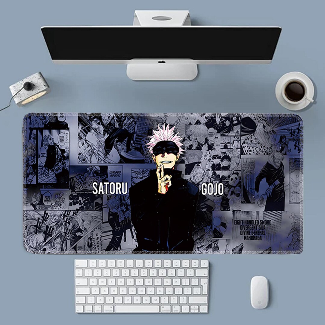 Gojo Satoru Mousepad, Anime Gojo Desk Mat, Gojo Extra Large Gaming ...