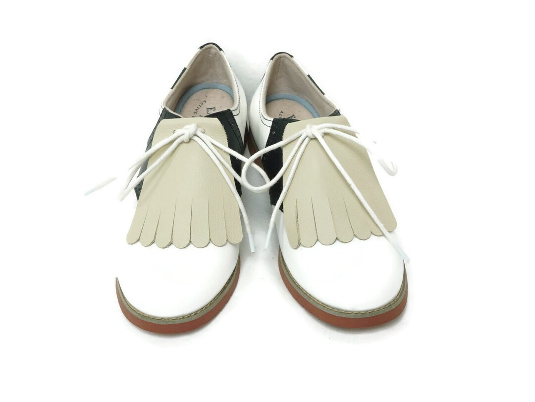Putty Leather Shoe Fringes, Kilties for Ladies Golf Shoes, Swing Dance ...