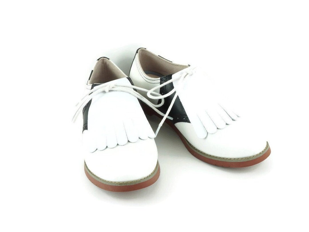 Scallop Shoe Fringe, White Kilties for Ladies Golf Shoes, Swing Dance ...