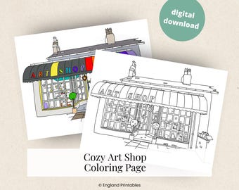 1960's Brutalist Architecture Concrete Printable Coloring Sheet. Hand ...