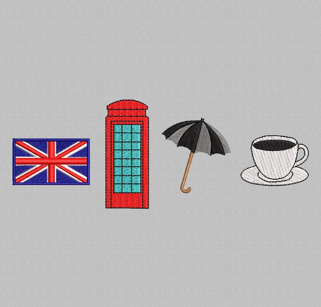 UK Design Embroidery Machine, Instant Download Digital Files Umbrella ...