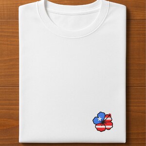 Maga Flower Embroidery File, Maga Flower With Puerto Rico Flag ...