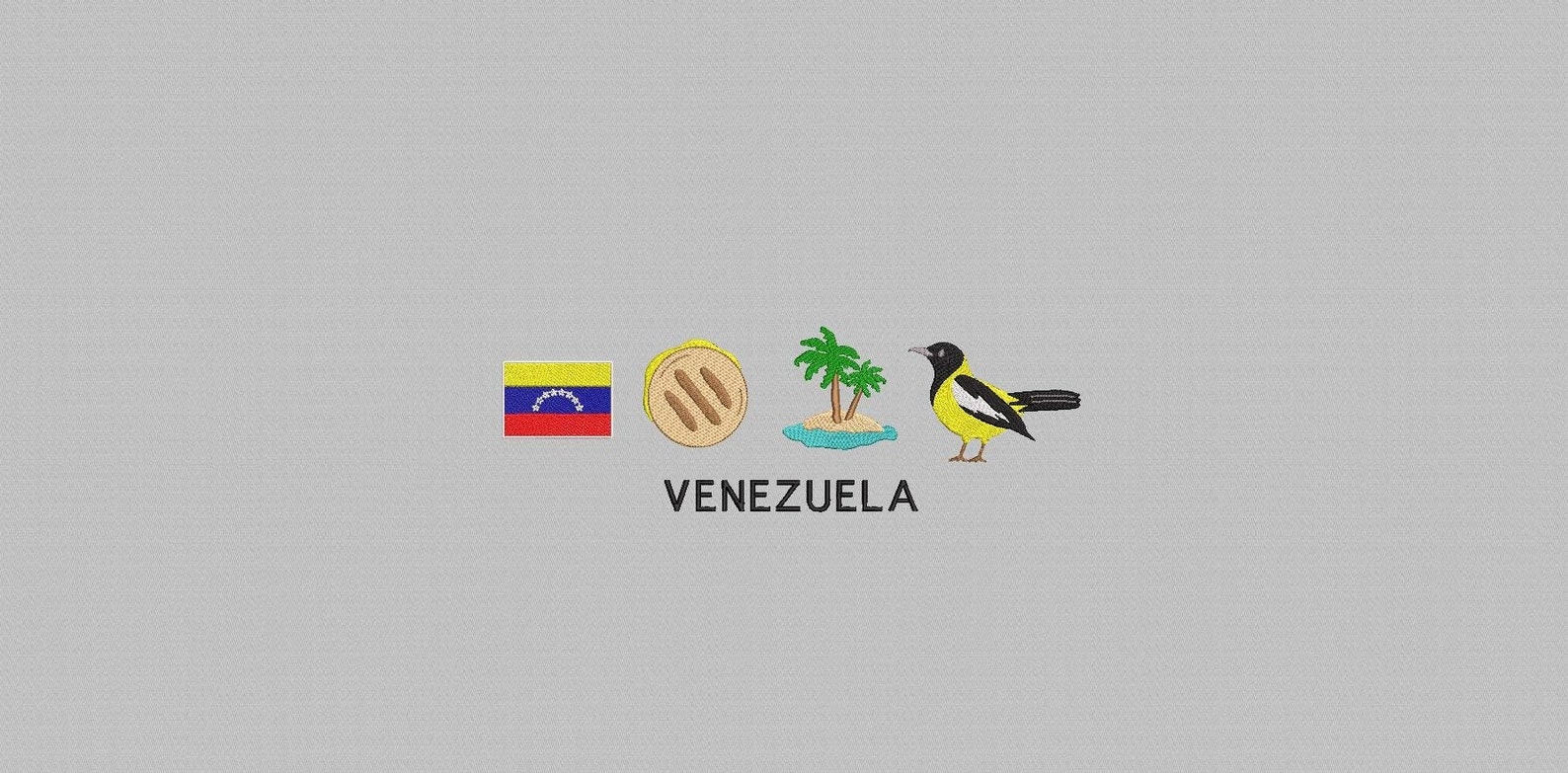 Venezuela Embroidery Design, Arepa, Flag (3 Sizes) (instant Download ...