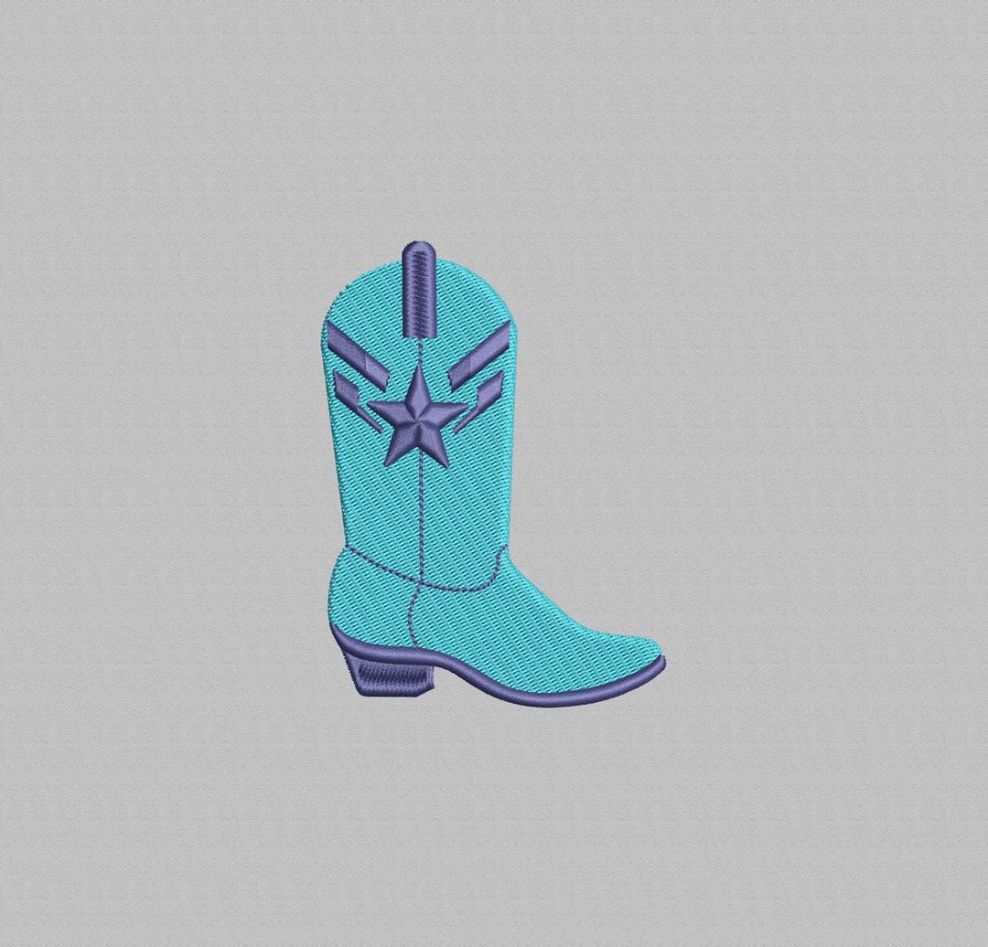 Cowboy Boot Machine Embroidery Design, Cowboy Embroidery, Machine ...