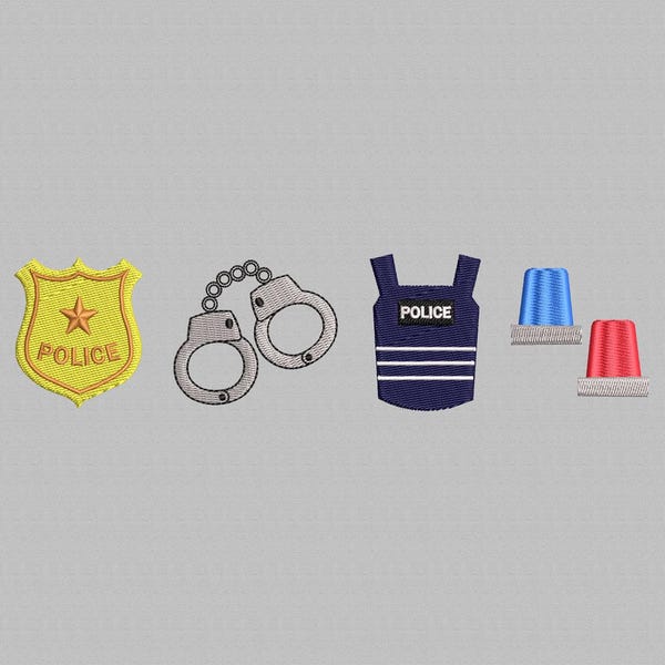 Police Embroidery - Etsy