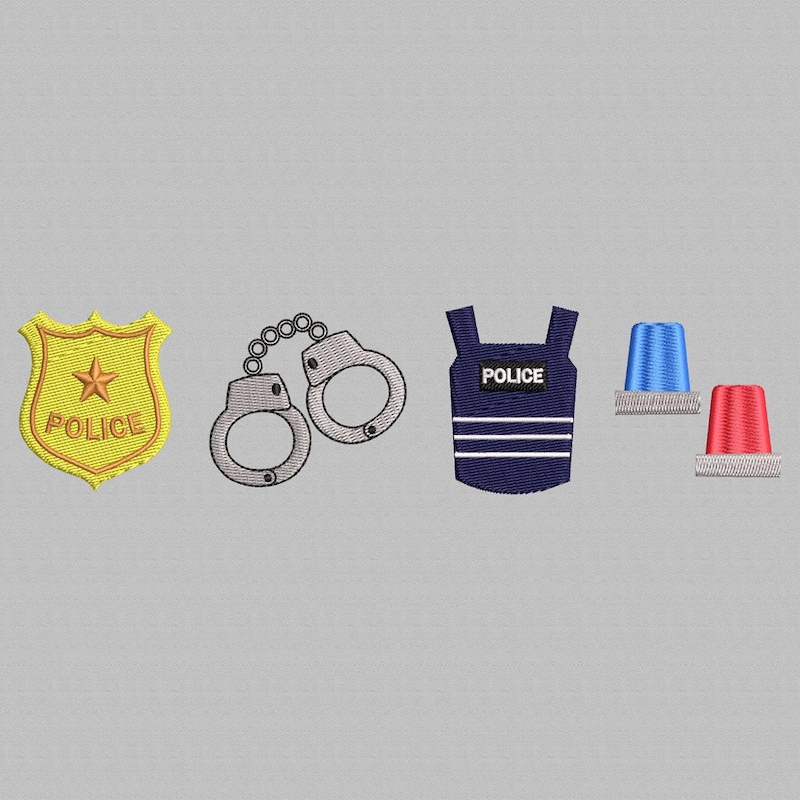 Police Embroidery - Etsy