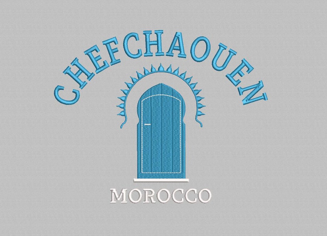 Chefchaouen Moroccan Embroidery Design, Moroccan Door Embroidery ...