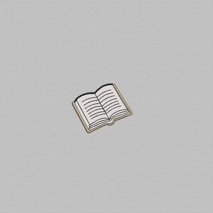 Open Mini Book Machine Embroidery Design, Book Design, Reading Book ...