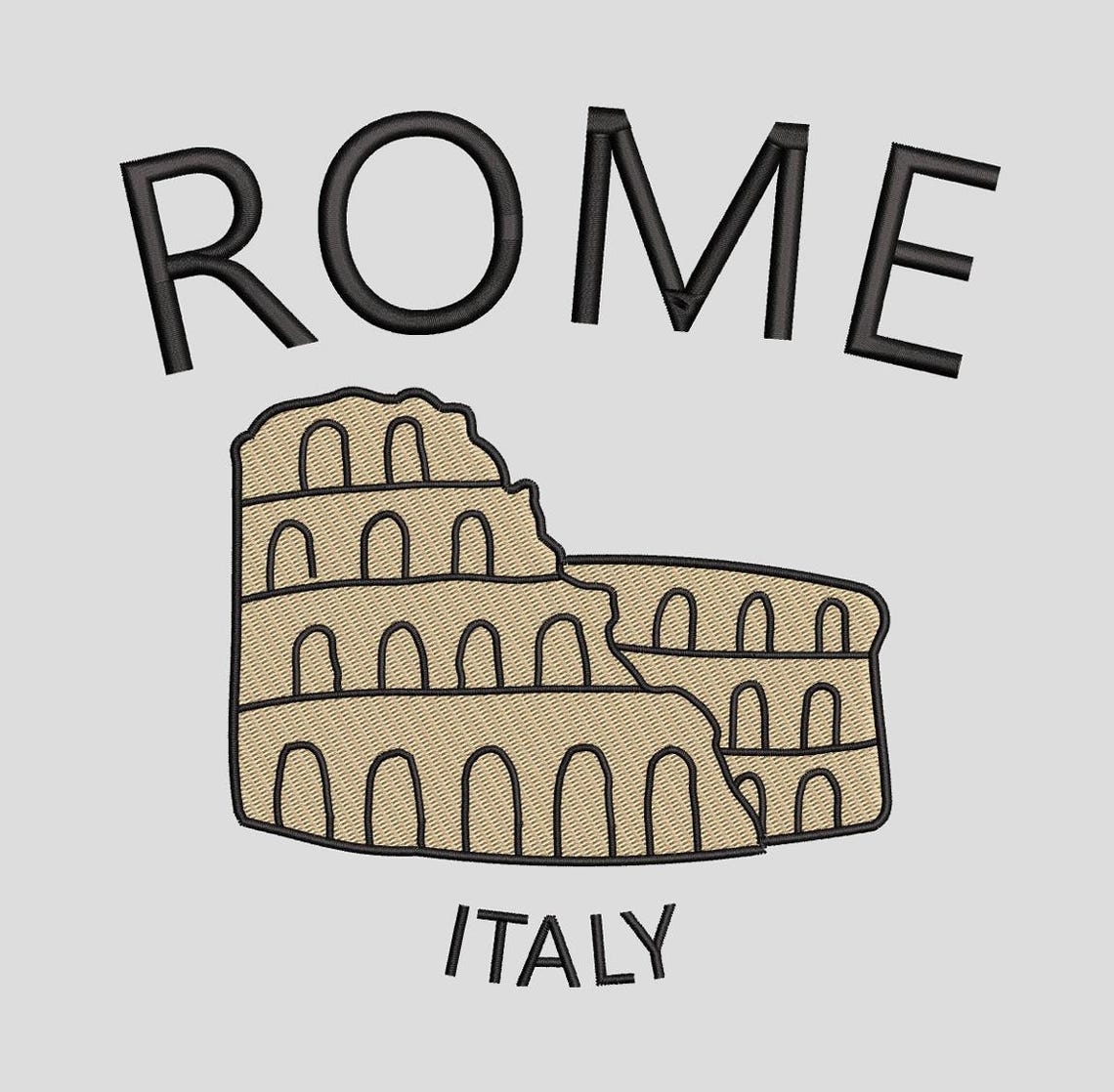 Colosseum Rome Embroidery Design, Cityscape File (digital Download) - Etsy