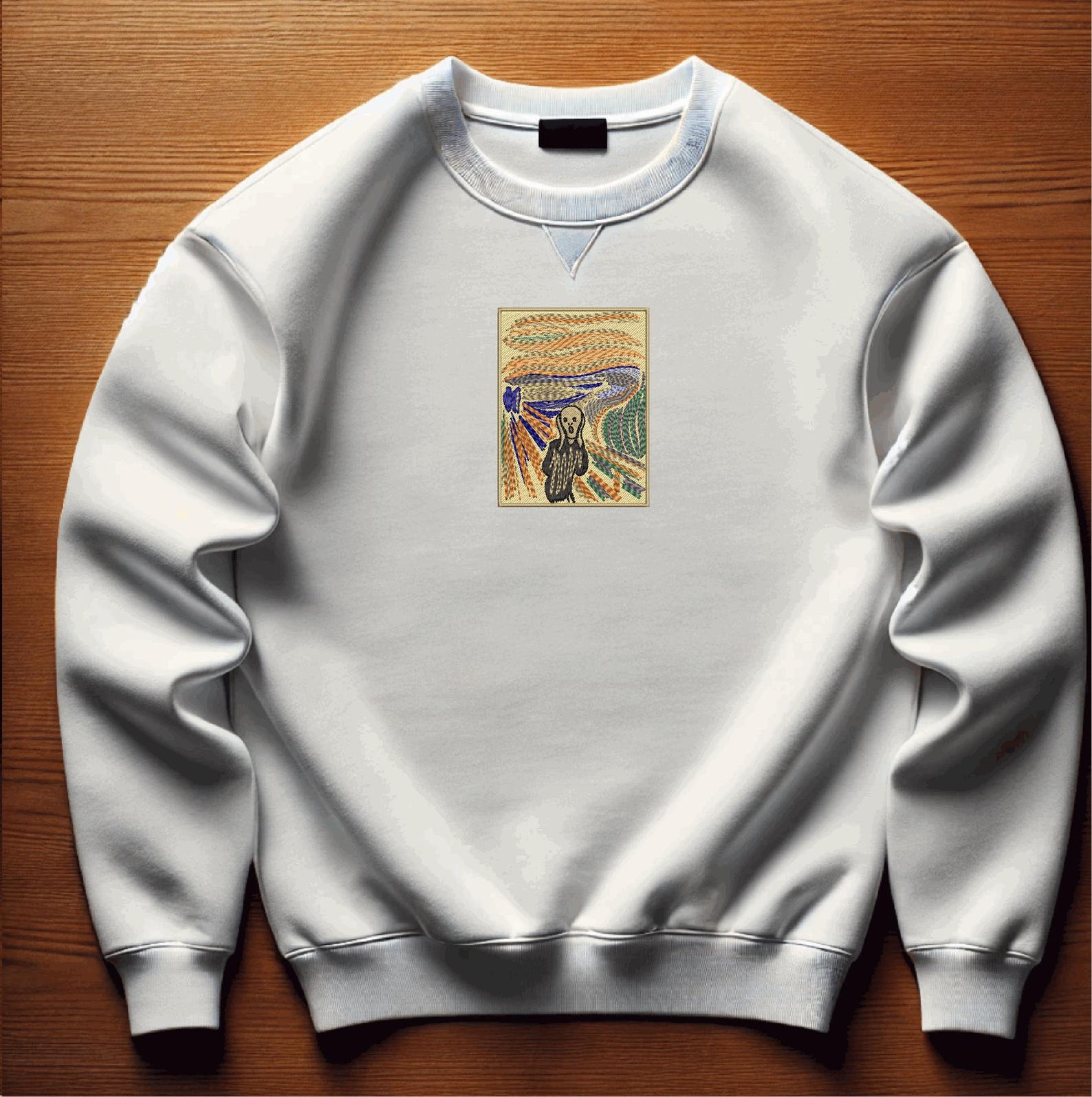 The Scream Munch Digital File Embroidery Design Edvard Munch ...