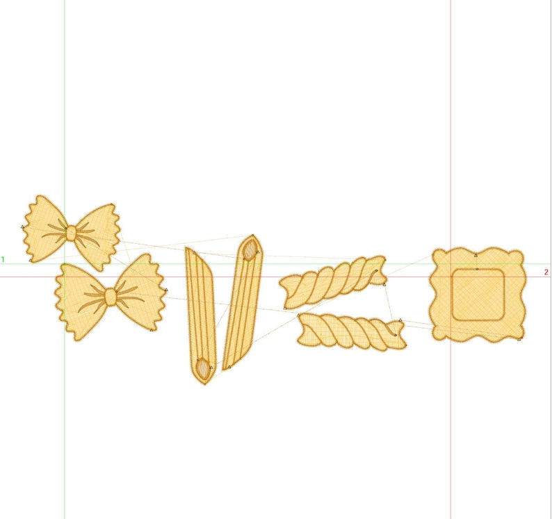 Macaroni Pasta Machine Embroidery Design, Embroidery Designs, Italian ...
