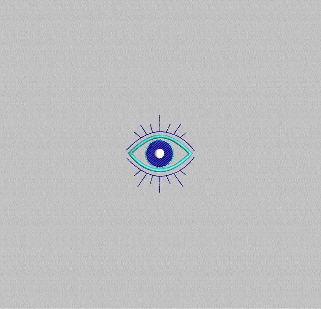 Nazar Eye Embroidery Design, Lucky Eye Machine Pattern (digital ...
