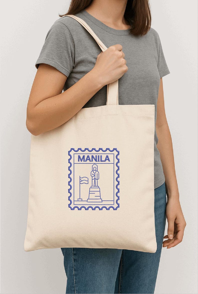 Manila Philippines Stamp Embroidery Design: Philippines Postage, 4 ...