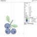 Blueberry Embroidery Design, Blueberries Embroidery Pattern, Fruits ...