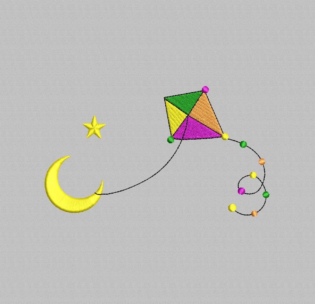Kite Machine Embroidery Design, Baby Kite Embroidery Design Machine ...