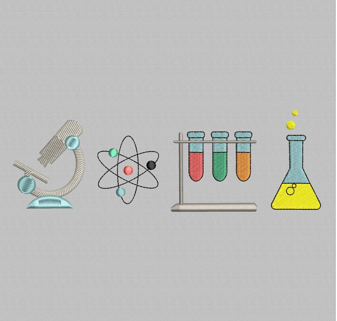 Laboratory Equipment Designs Embroidery Machine, Chemistry Science ...