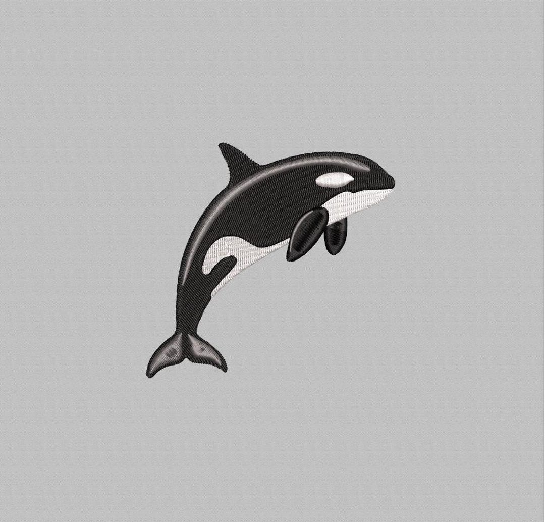 Killer Whale Embroidery Design, Sea Animal Pattern (digital File) - Etsy