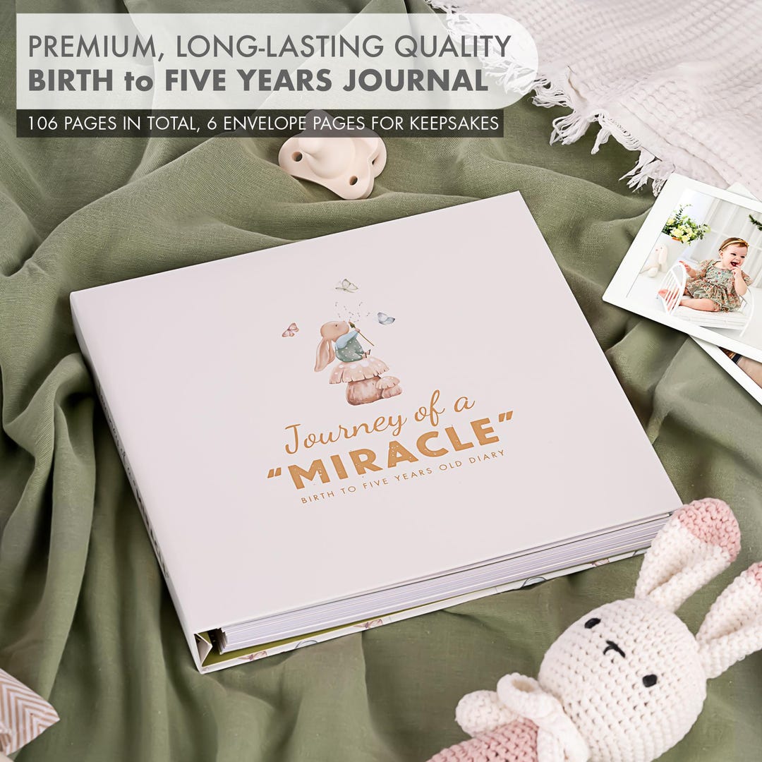 Baby Memory Book Keepsake Set: Photo Album, Footprint Kit, Wax Seal - Etsy