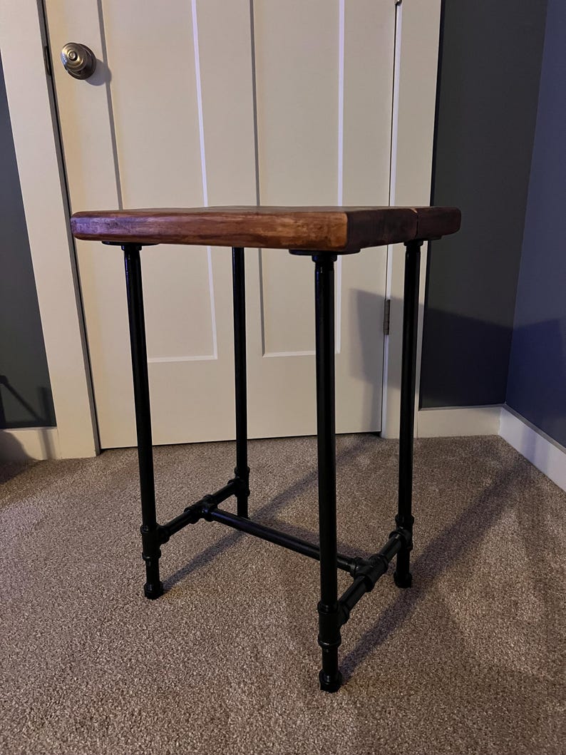 Industrial Style Side Table Couch Height - Etsy