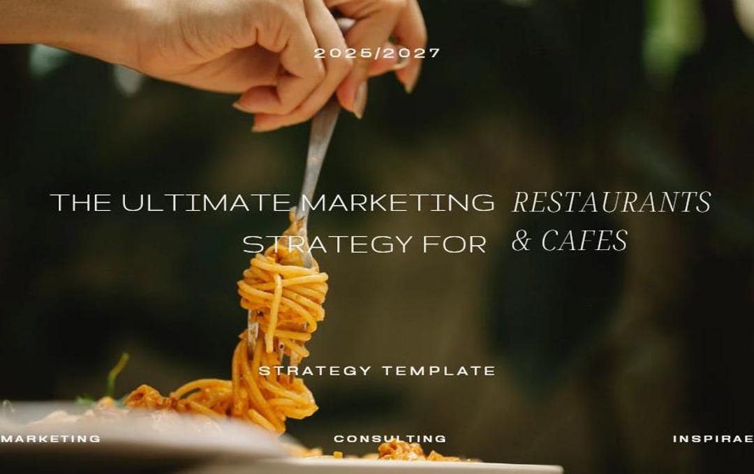 Complete Restaurant Marketing Strategy Template Step by Step Action ...