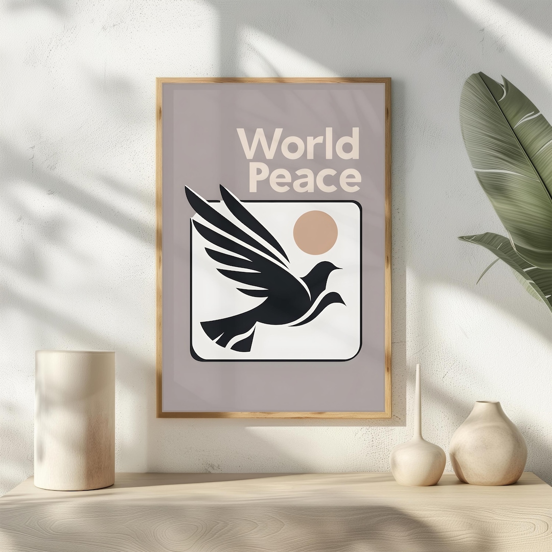 World Peace Poster, Unity Poster, Peace Sign Poster, Peace Posters ...