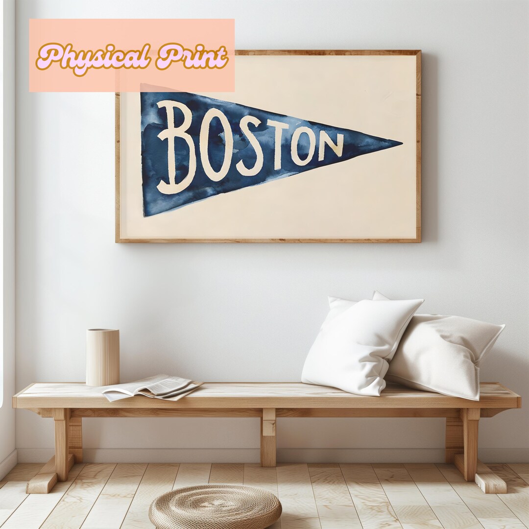 Boston Wall Art, Boston Skyline Wall Decor, Boston Skyline Art, Boston ...