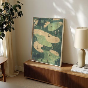 Vintage Golf Poster, Golf Decor for Man Cave, Golf Painting, Golf ...