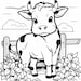Cute Farm Animals - #16-20 - Coloring Pages (5 Pages) - Etsy