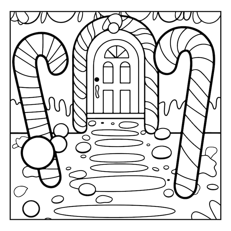 Bold & Easy - Cozy Christmas - #26-30 - Coloring Pages (5 Pages) - Etsy