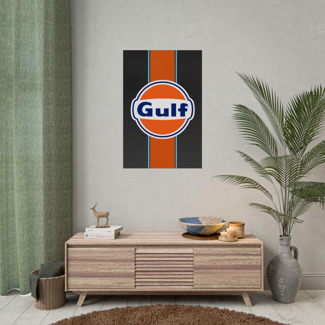Gulf Racing - Carbon Fiber - 1 - Rolled Posters - Etsy
