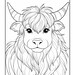 Scottish Highlands Cows - #21-25 - Coloring Pages (5 Pages) - Etsy