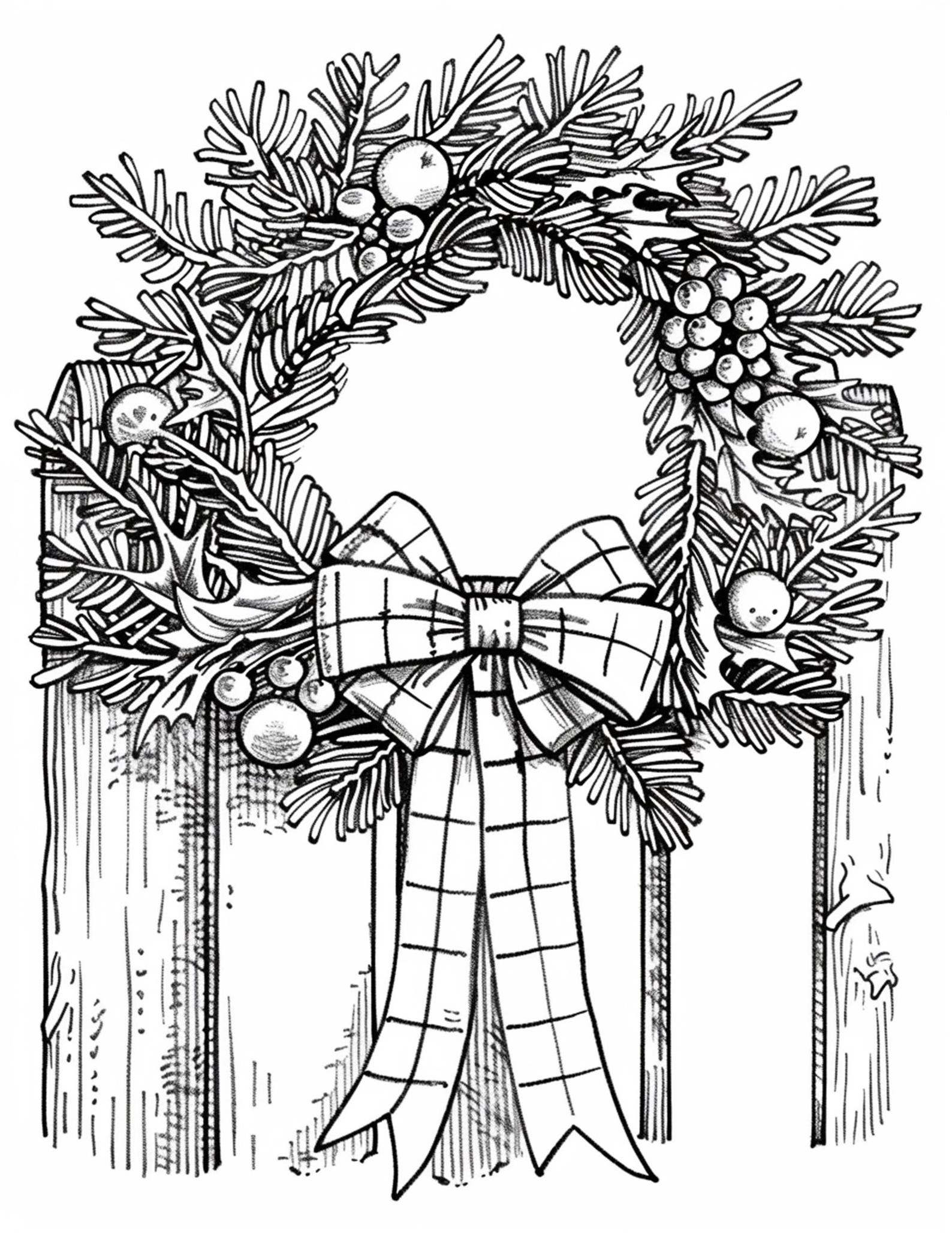 Country Christmas - #16-20 - Coloring Pages (5 Pages) - Etsy