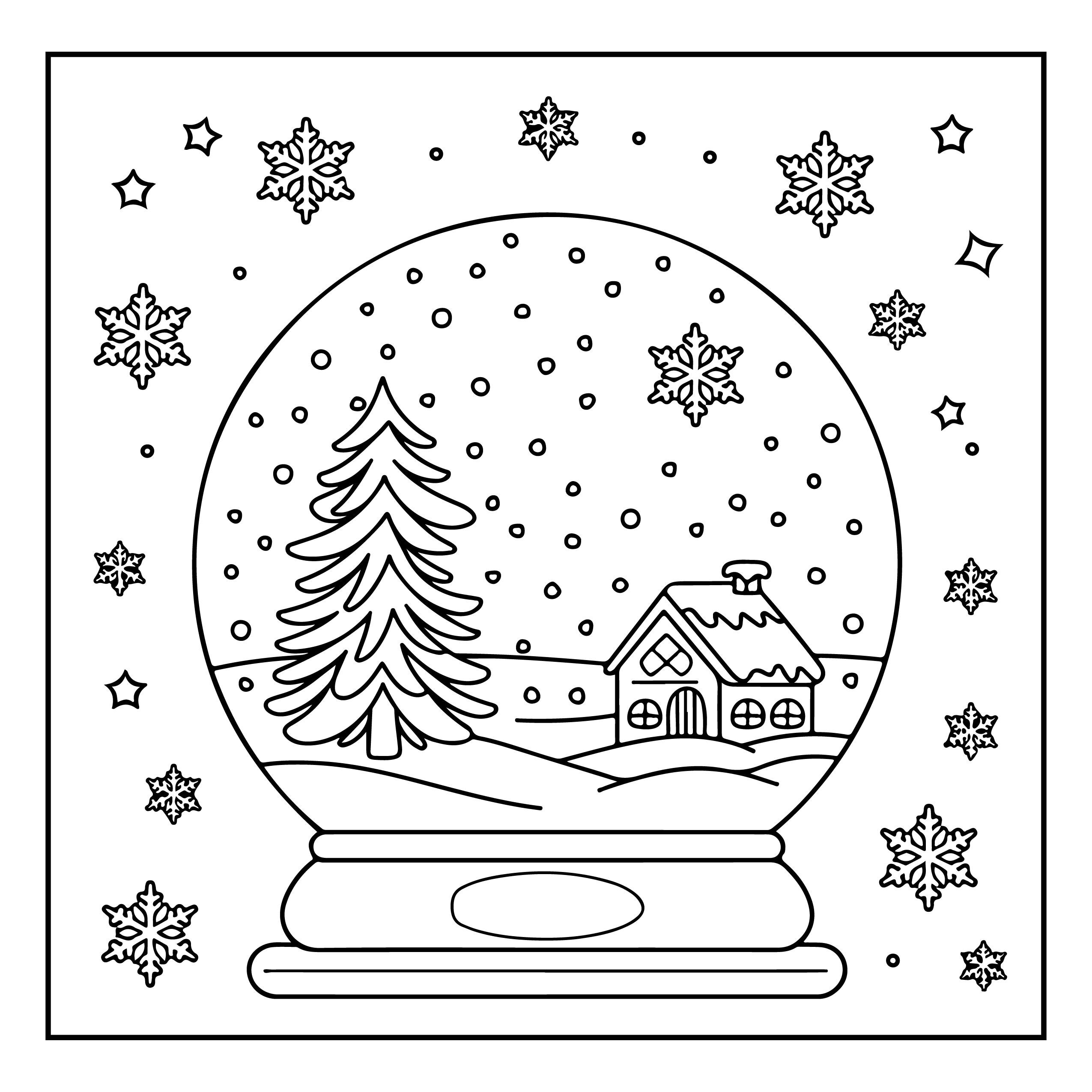 Bold & Easy - Cozy Christmas - #46-50 - Coloring Pages (5 Pages) - Etsy