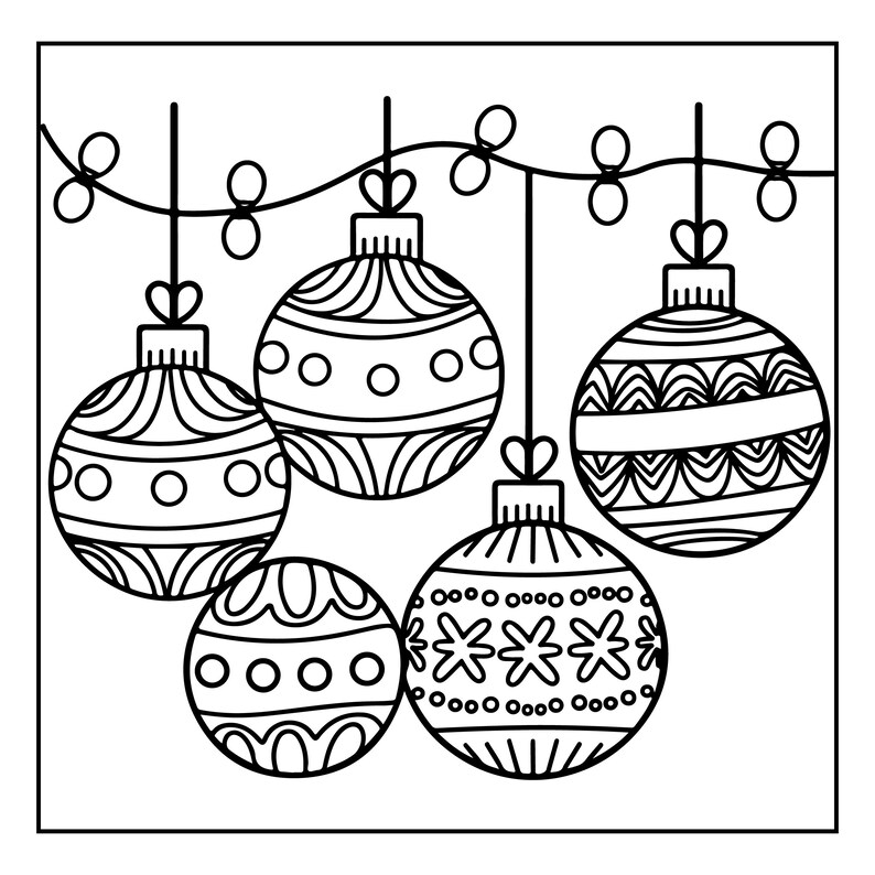Bold & Easy - Cozy Christmas - #41-45 - Coloring Pages (5 Pages) - Etsy