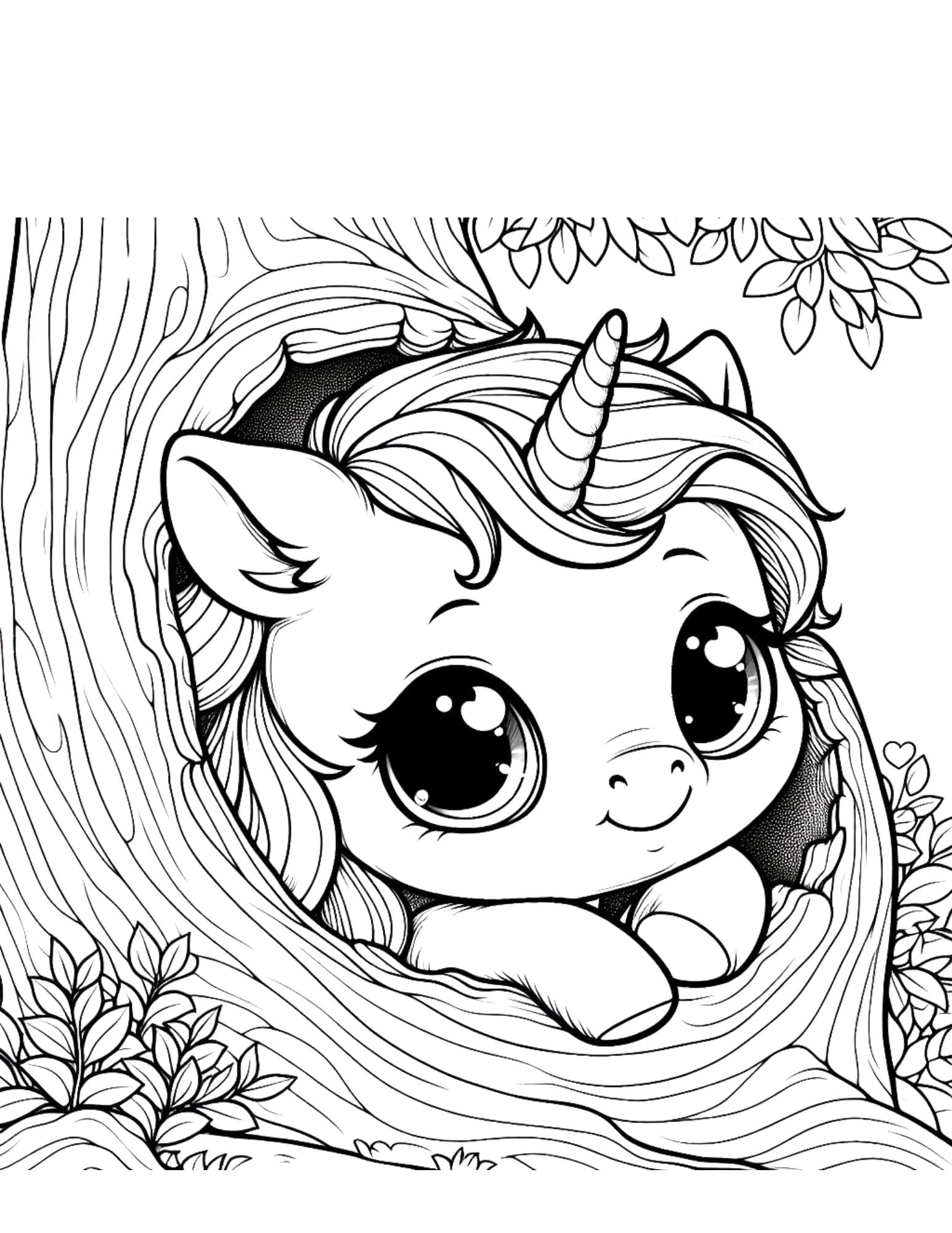 Adorable Baby Unicorns - #31-35 - Coloring Pages (5 Pages) - Etsy