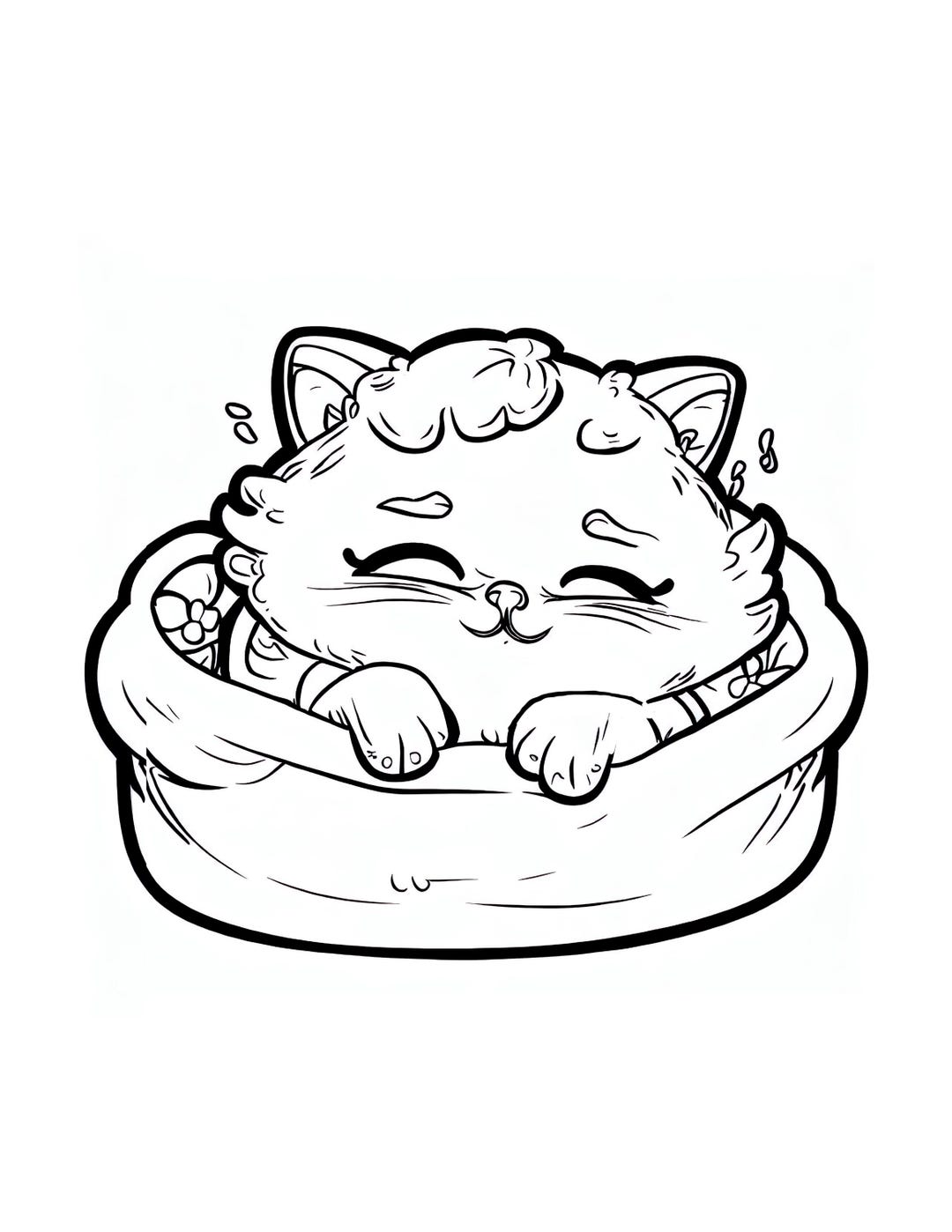 Adorable Cats - #6-10 - Coloring Pages (5 Pages) - Etsy